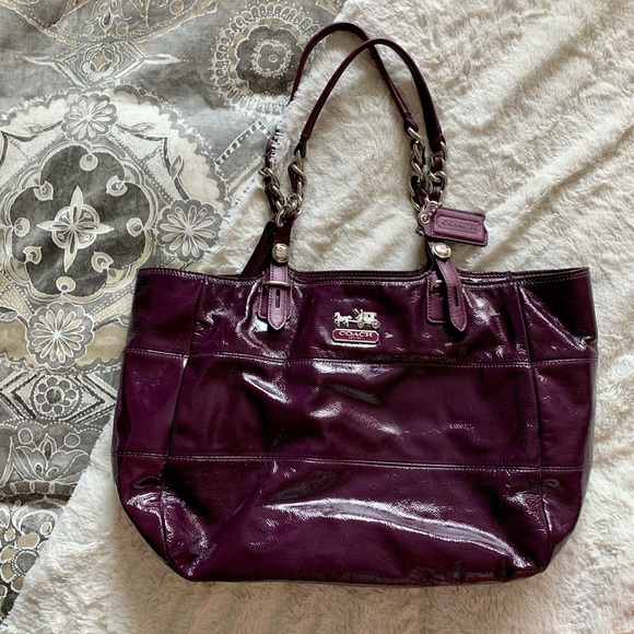 Coach | Bags | Coach Plum Handbag | Poshmark